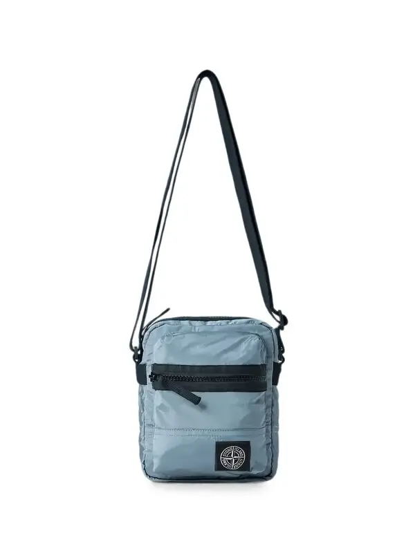 Stone Island Coated Nylon Metal Econyl® Crossbody Bag - Ashgrey