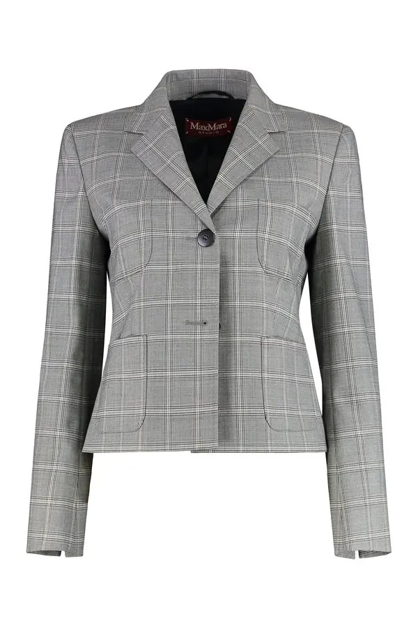Max Mara Manto Single-breasted Two-button Jacket - Grey