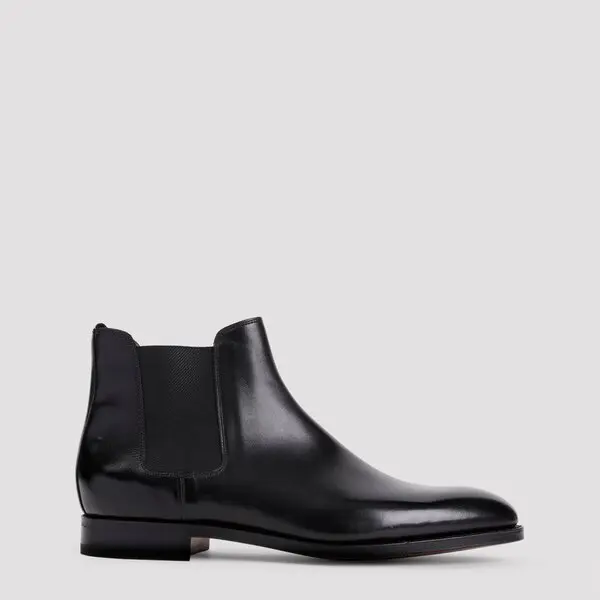 John Lobb Calf Leather Ankle Boots