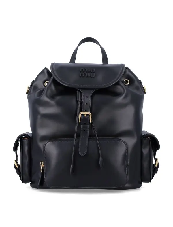 Miu Miu Calfskin Shoulder Bag - Nero