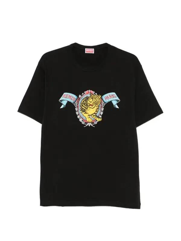 Kenzo Jumping Tiger-print T-shirt - Black