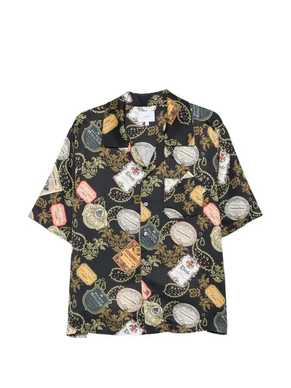 Rhude Vin Bandana Print Button-up Shirt