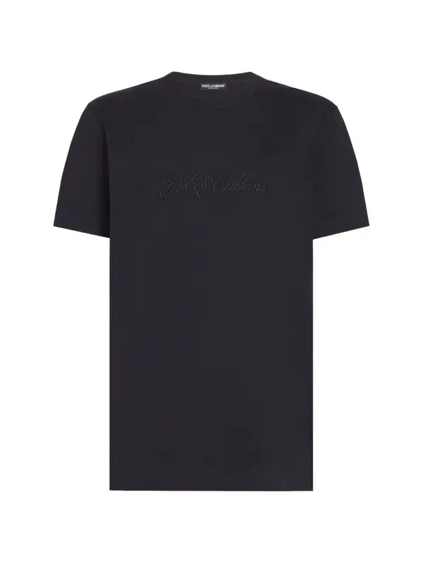 Dolce & Gabbana Crewneck Short-sleeve T-shirt - Bluscurism