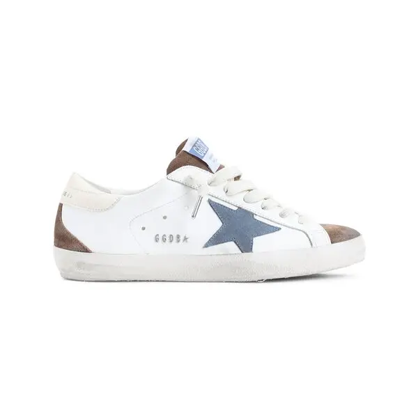 GOLDEN GOOSE Super Star Leather Upper And Suede Heel Sneakers - Whbrbldecr