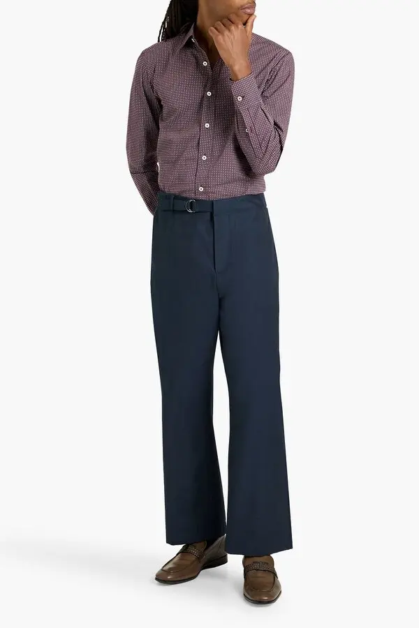 Canali Printed Cottonpoplin Shirt