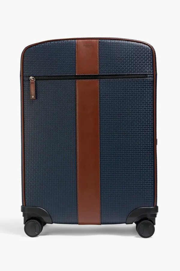 SERAPIAN Embossed Coatedcanvas Carryon Suitcase