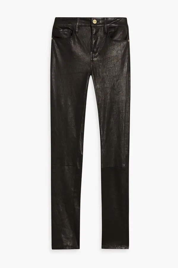 FRAME Le Skinny De Jeanne Leather Skinny Pants