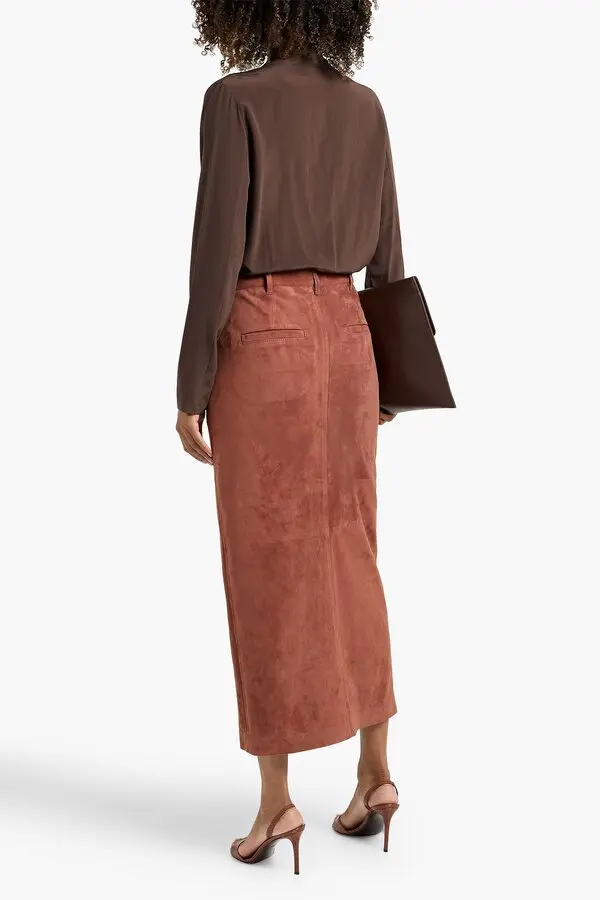 Brunello Cucinelli Draped Silk Bodysuit