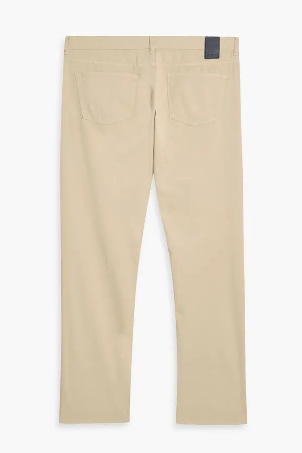 Canali Cottonblend Twill Chinos - Sand