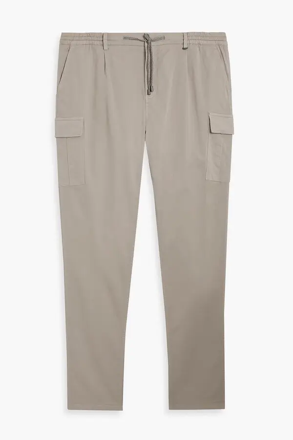 Canali Cotton-blend Twill Cargo Pants
