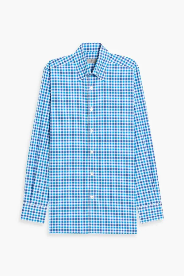 Canali Checked Cottonpoplin Shirt