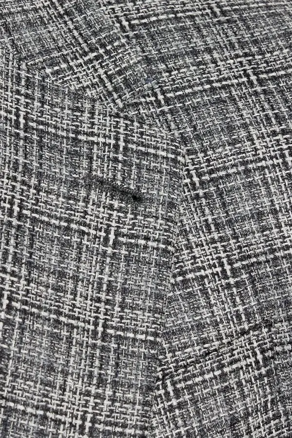 Canali Cupro Tweed Blazer With Notched Lapel And Vented Back