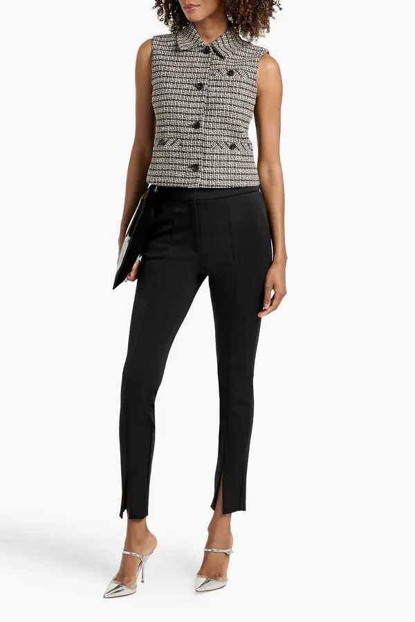 Theory Striped Tweed Vest