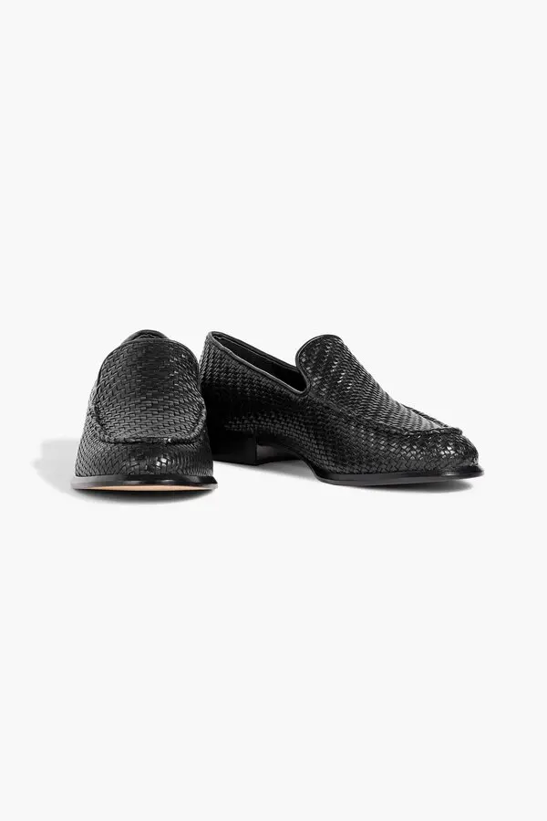 Vince Naomi Woven Leather Loafers