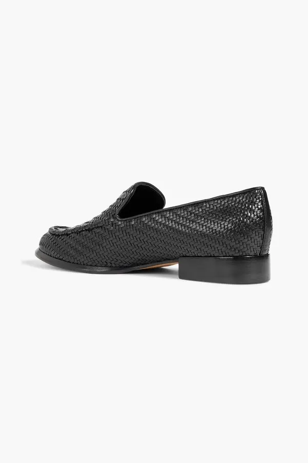 Vince Naomi Woven Leather Loafers