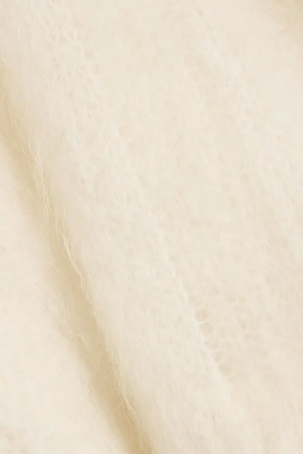 Brunello Cucinelli Brushed Mohair And Silkblend Mockneck Sweater