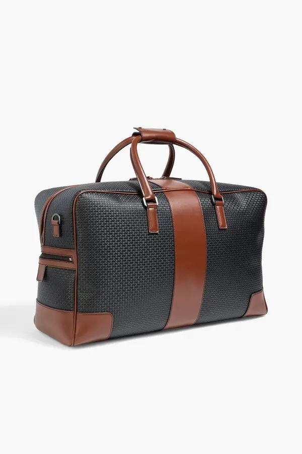 SERAPIAN Embossed Coated Canvas Duffle Bag