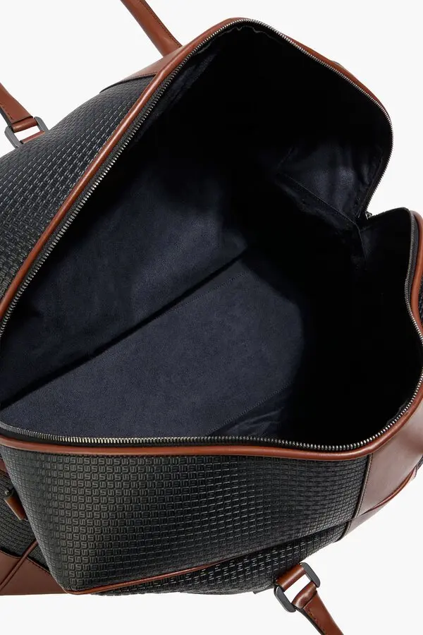 SERAPIAN Embossed Coated Canvas Duffle Bag