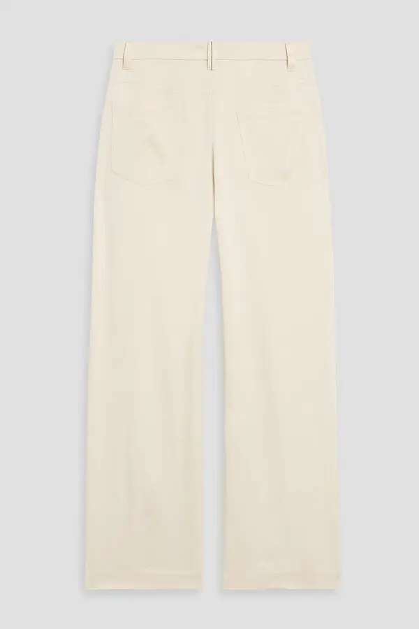 Brunello Cucinelli Satin-crepe Wide-leg Pants