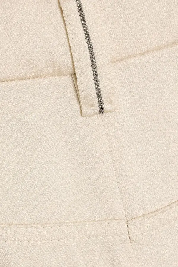 Brunello Cucinelli Satin-crepe Wide-leg Pants