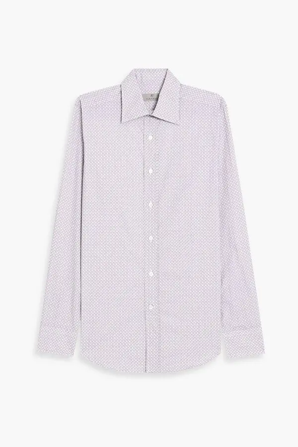 Canali Printed Cottonpoplin Shirt