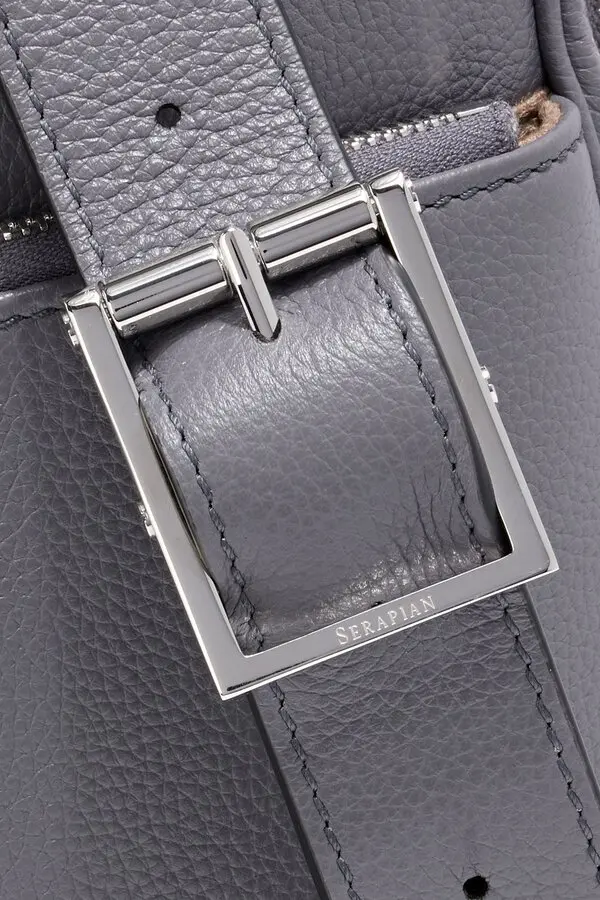 SERAPIAN Pebbledleather Briefcase