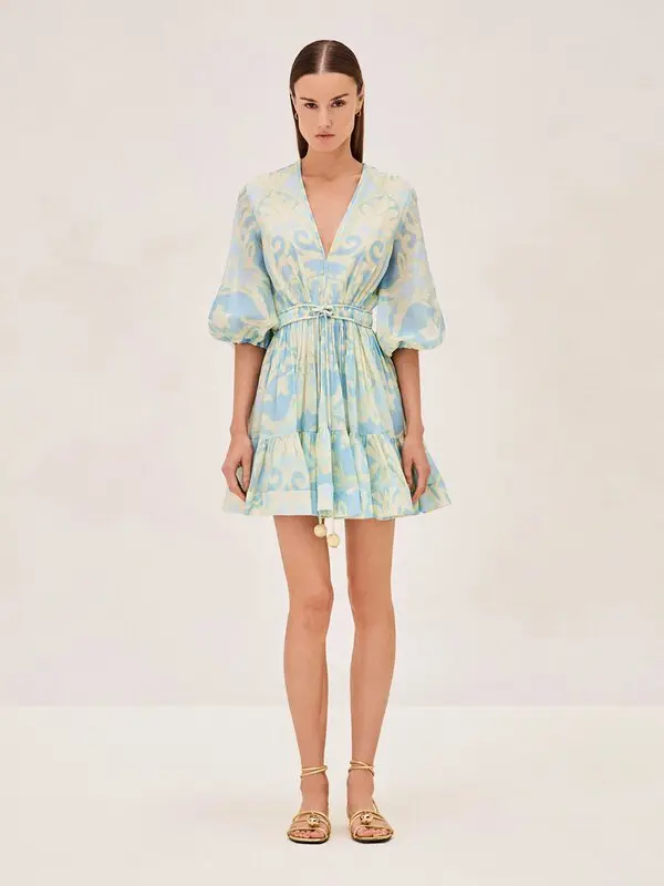 Alexis Capri Dress - Blue Vine