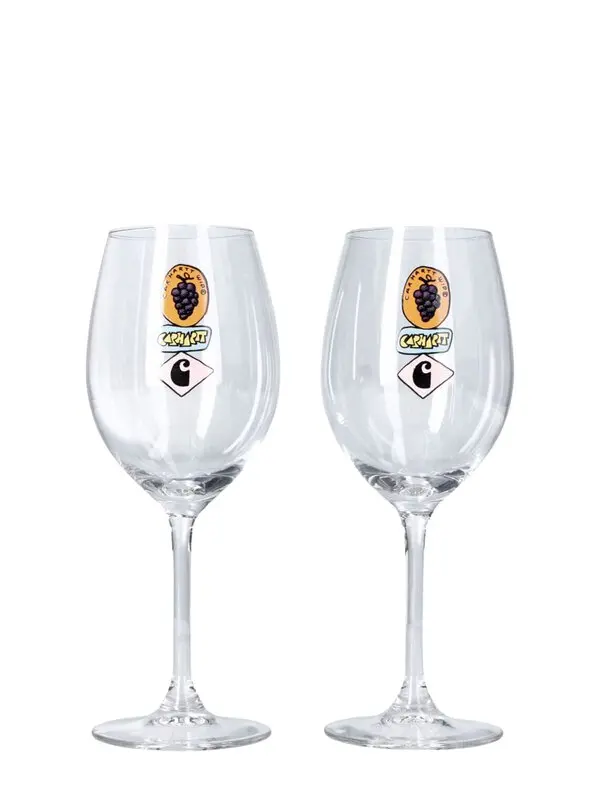 Carhartt Work In Progress Printed Wine Glasses - Multi