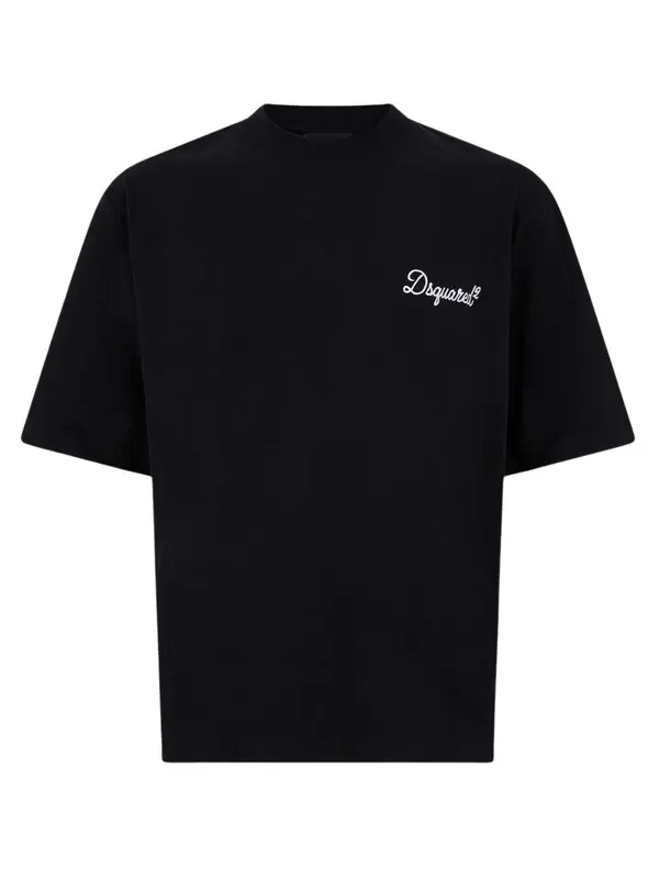 Dsquared2 T-shirt With Embroidery - Black
