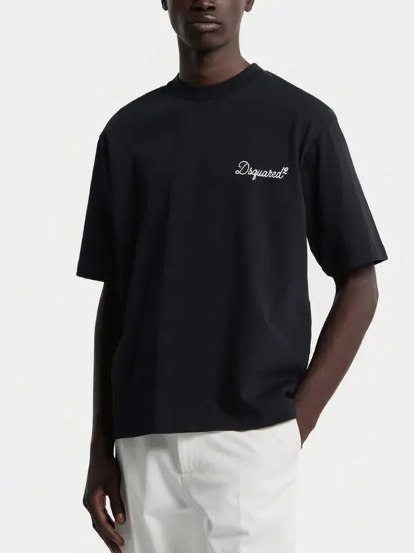 Dsquared2 T-shirt With Embroidery - Black