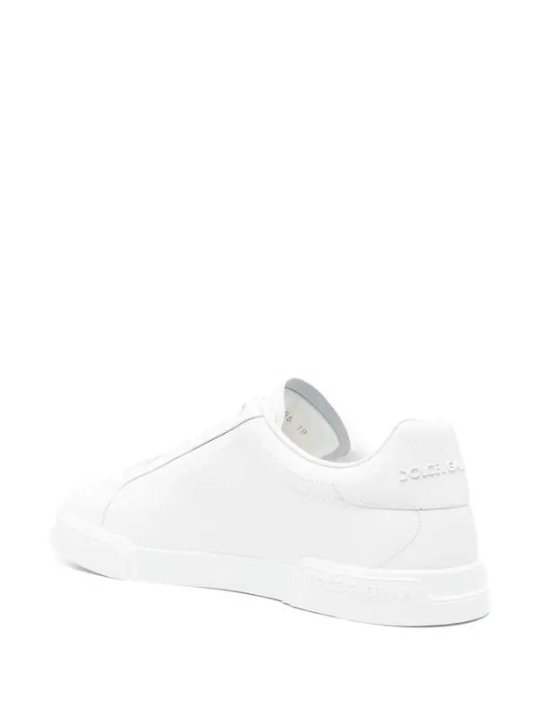 Dolce & Gabbana Portofino Leather Lace-up Sneakers