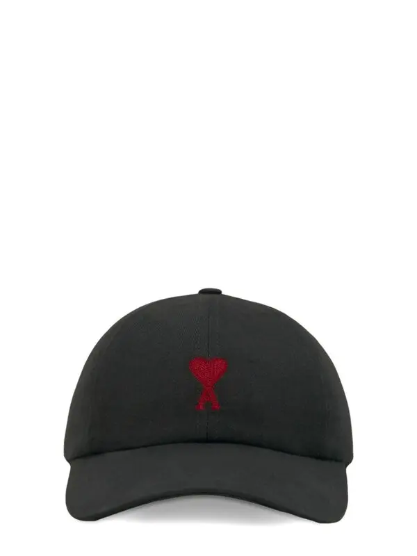 AMI Paris De Coeur Embroidered Baseball Cap