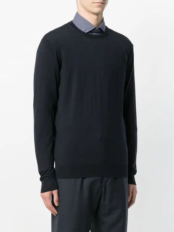 DRUMOHR Long Sleeve Crew Neck Sweater