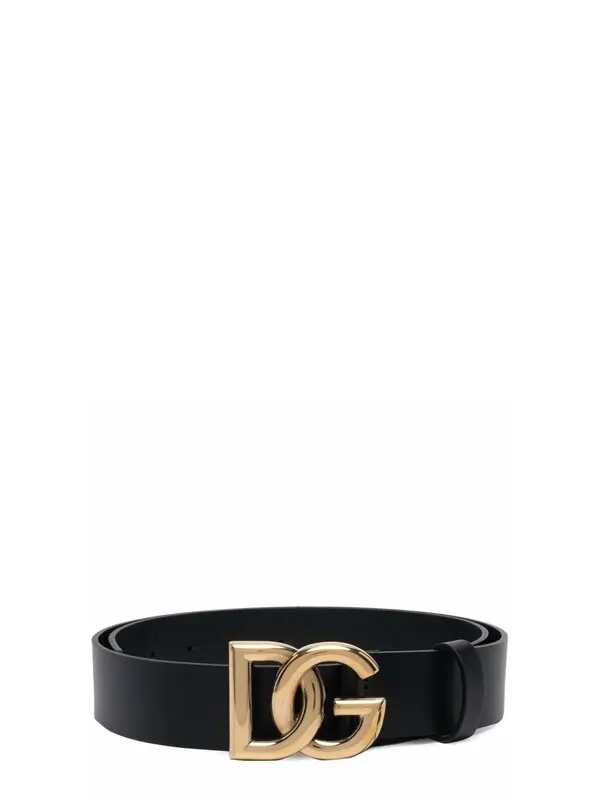 Dolce & Gabbana Dg Logo Leather Belt