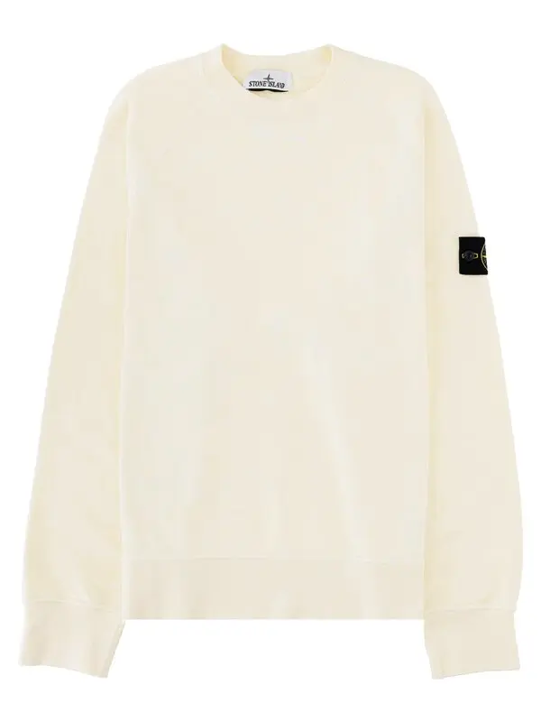 Stone Island Felpa Con Patch Logo