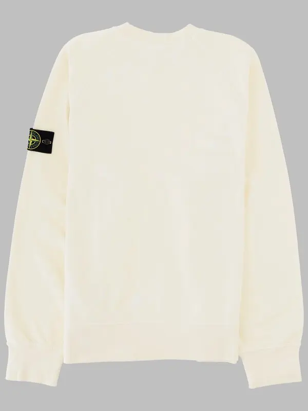 Stone Island Felpa Con Patch Logo