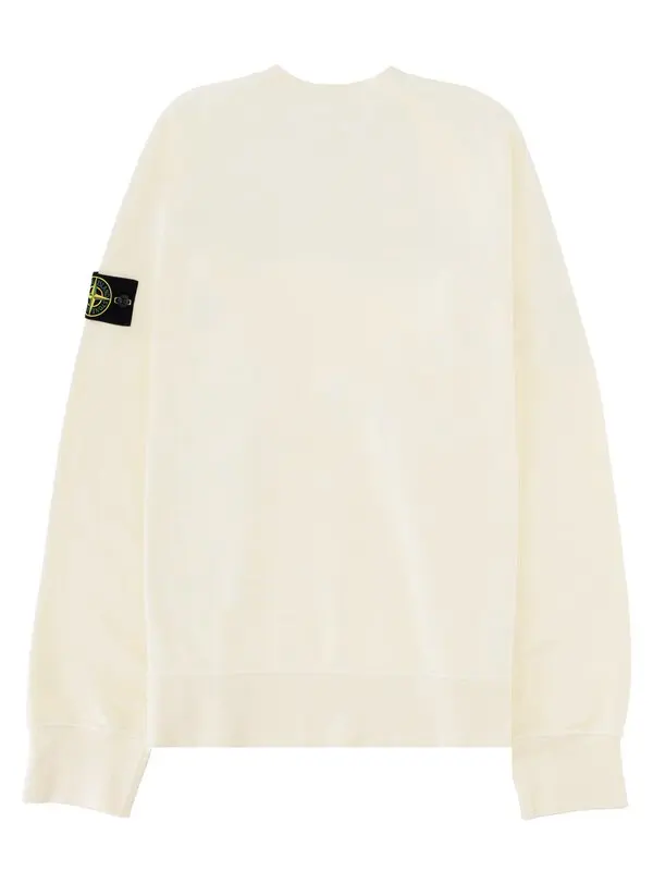 Stone Island Felpa Con Patch Logo