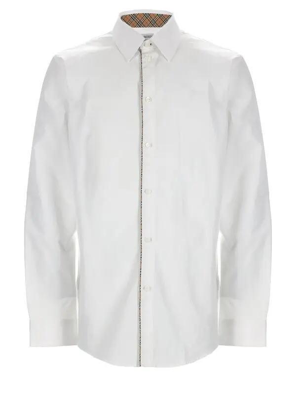 Burberry Camicia Con Finiture "check