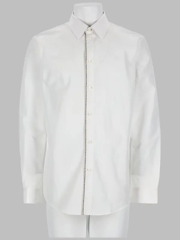 Burberry Camicia Con Finiture "check