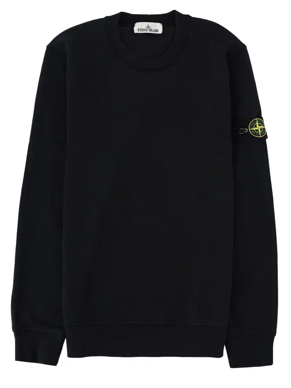 Stone Island Felpa Con Patch Logo