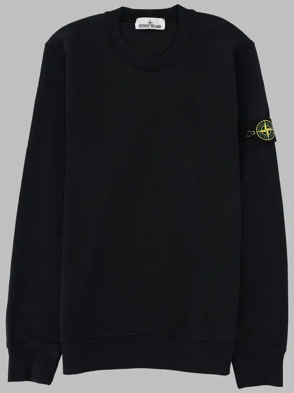 Stone Island Felpa Con Patch Logo