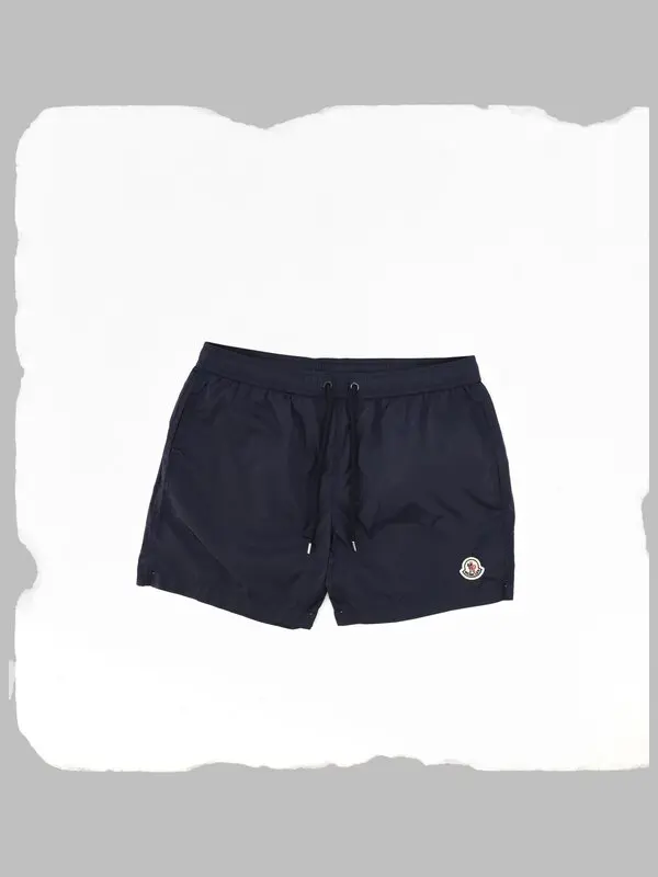 Moncler Costume Da Bagno Con Patch Logo