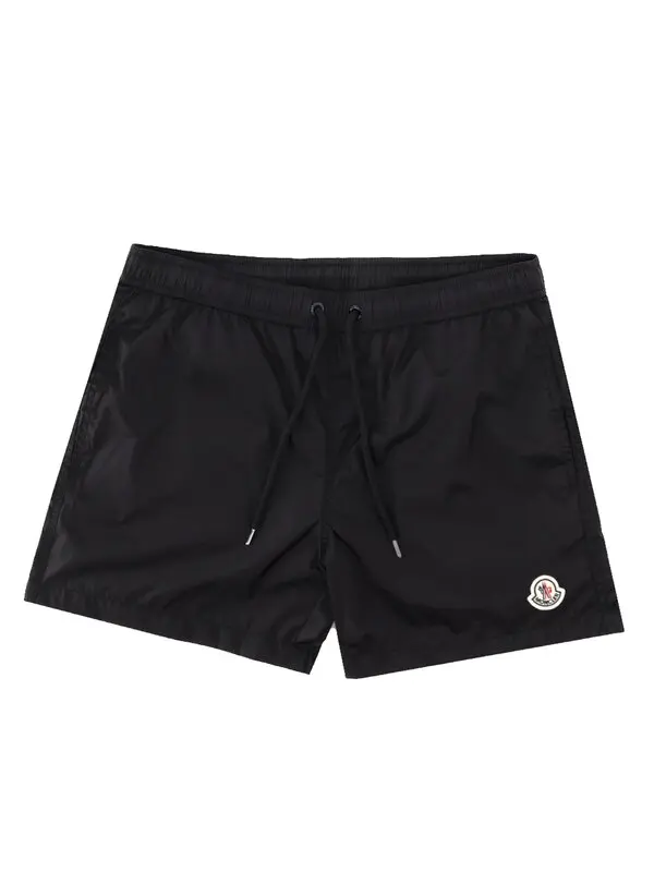 Moncler Costume Da Bagno Con Patch Logo