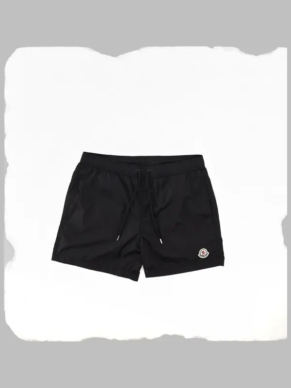 Moncler Costume Da Bagno Con Patch Logo