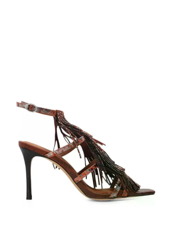 Kurt Geiger Fringe Embellished Stiletto Sandals