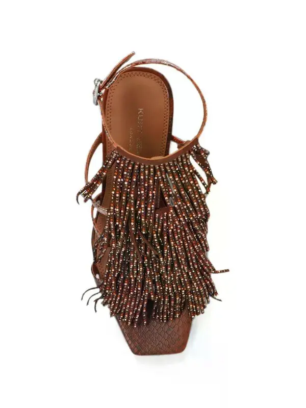 Kurt Geiger Fringe Embellished Stiletto Sandals