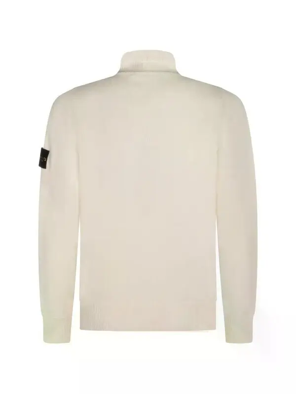Stone Island Lambswool Regular-fit Half-zip Jumper With Button Placket
