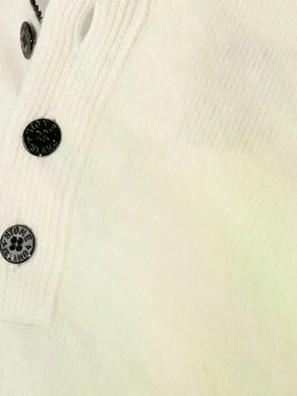 Stone Island Lambswool Regular-fit Half-zip Jumper With Button Placket