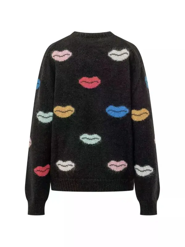 Fiorucci Lips-intarsia Mohair-blend Sweater