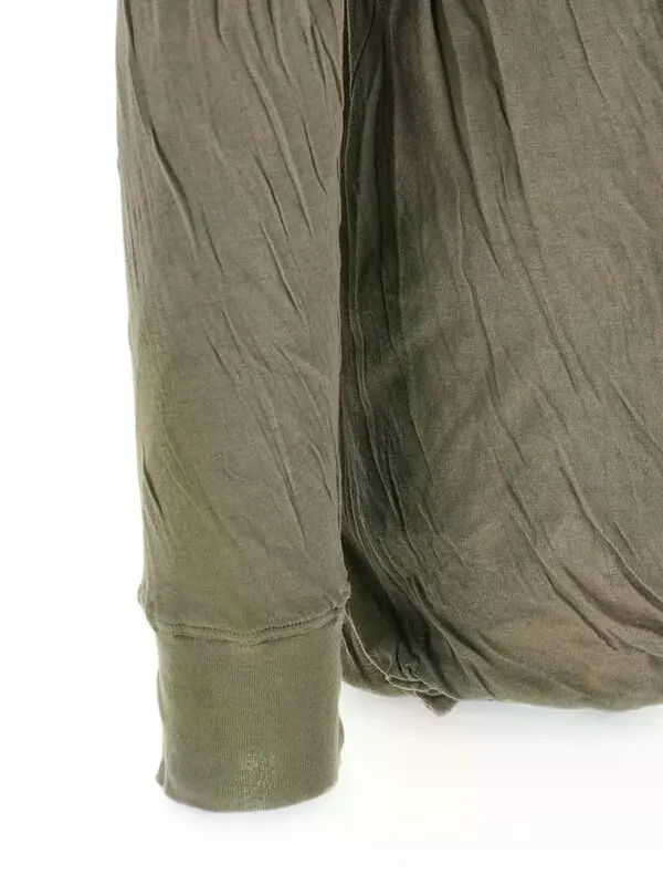 Rick Owens Jumbo Double Ls T In Drk Pearl Unstable Cotton